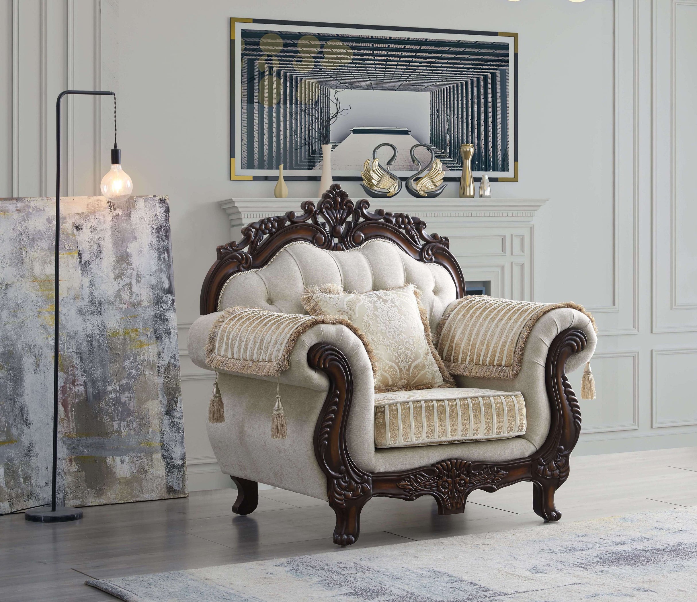 Alexandria Cream Living Room Collection — Expo Furniture Gallery