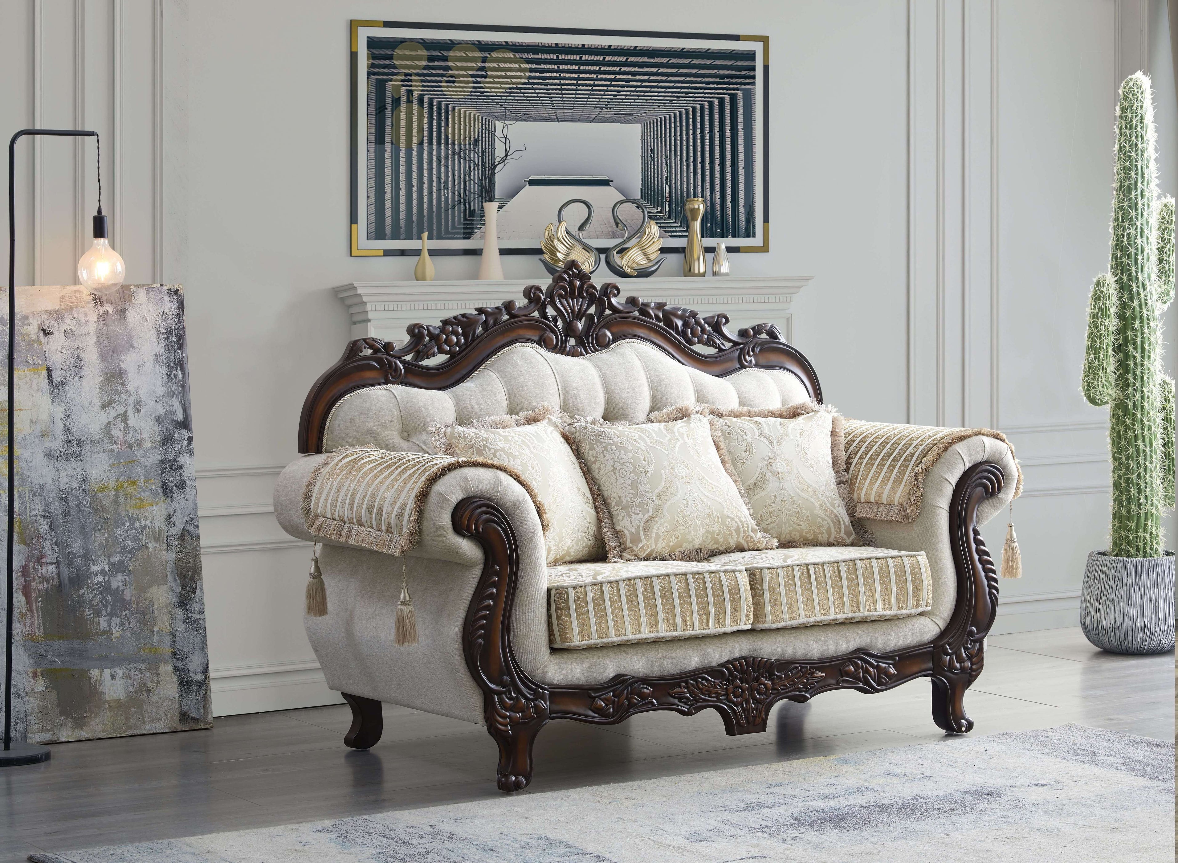 Alexandria Cream Living Room Collection — Expo Furniture Gallery