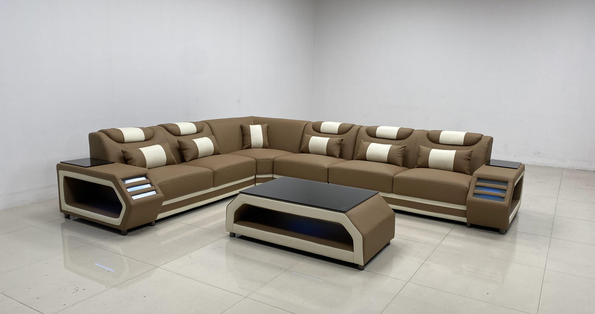 Lusso Italian Leather Sectional Collection — Expo Furniture Gallery
